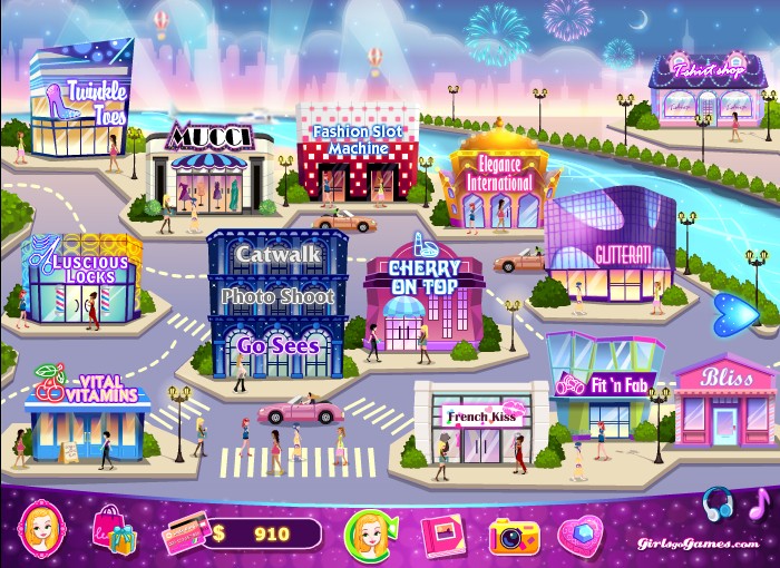 Flash online games: Shopaholic Model - Fashion games